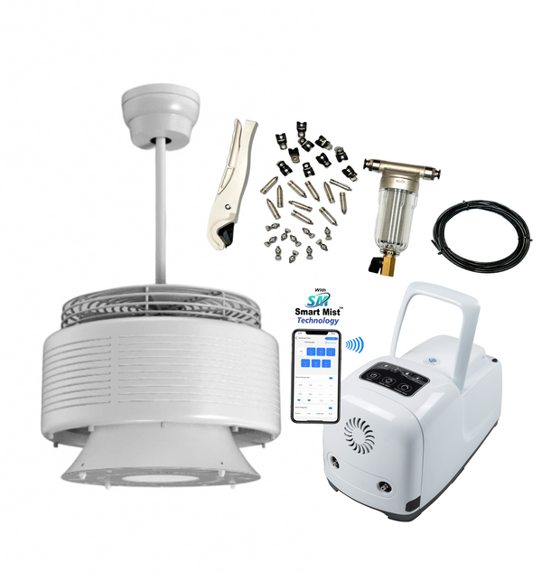 Luxaire Ceiling Misting Fan Kit - Smart Mist USA