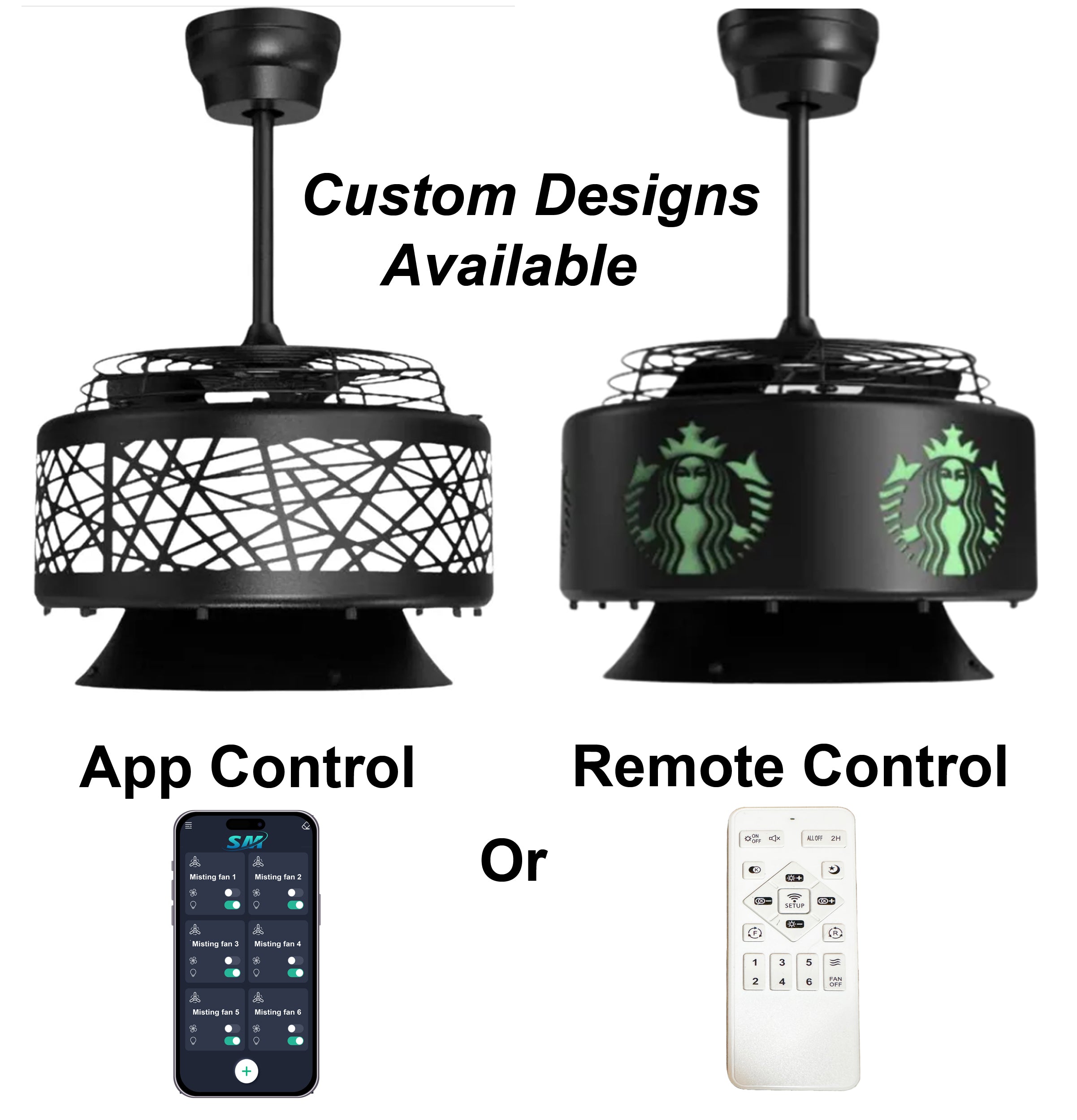 Buy Ceiling Misting Fans Online - Luxury Cooling Solutions for Patios ...